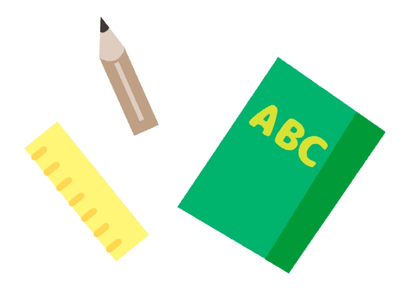 可愛いイラスト無料｜文房具 教科書 − free illustration Stationery textbook | イラストダウンロード